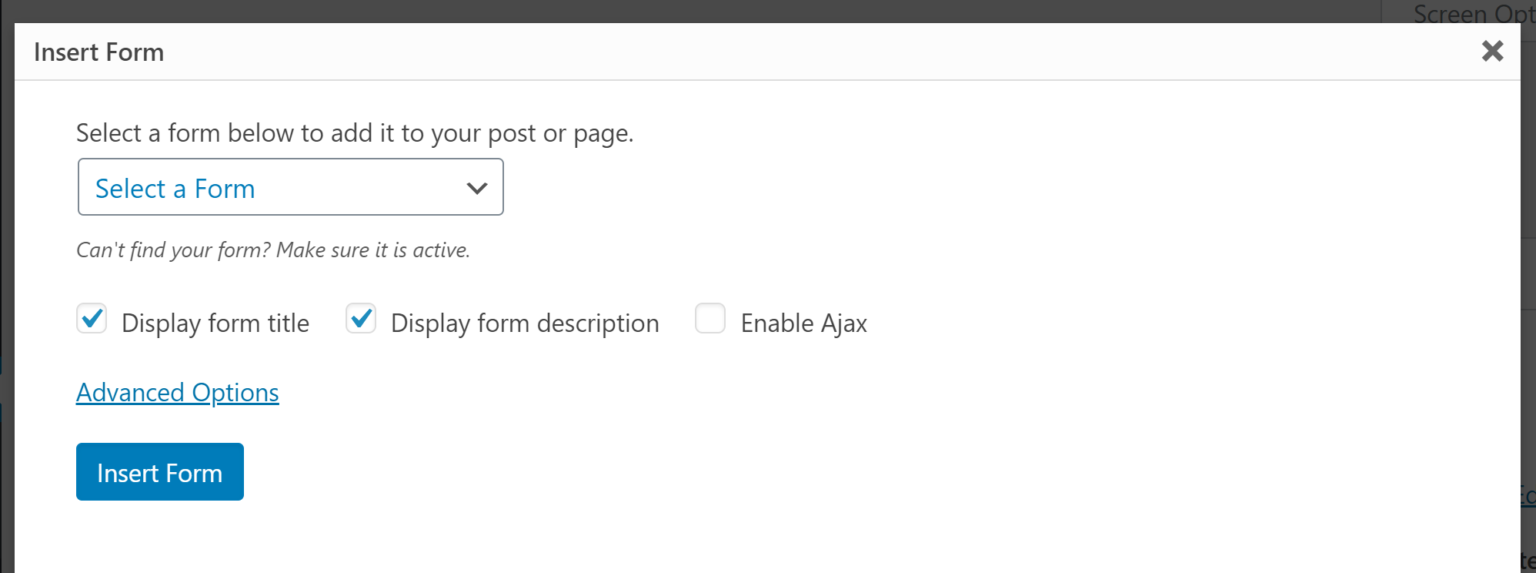 How to Embed a Form in WordPress - Gravity Forms