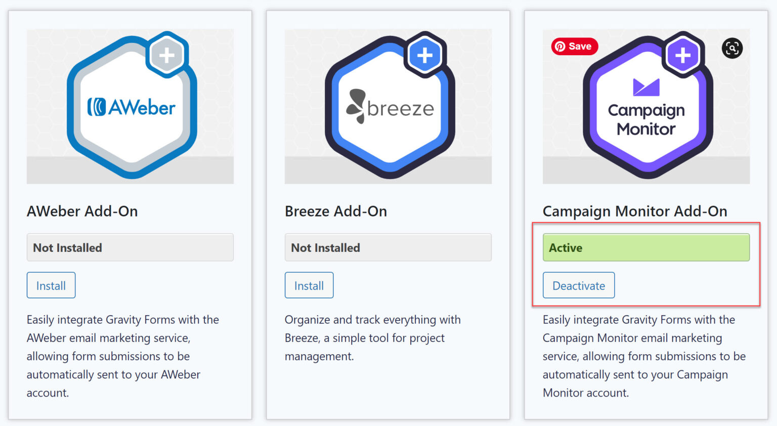 This Month's Featured Add-On... Campaign Monitor - Gravity Forms
