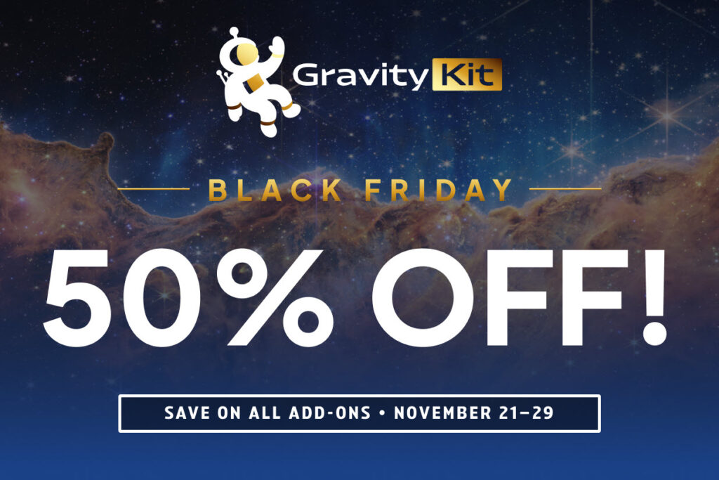 GravityKit Black Friday Sale: Get The Best Deals