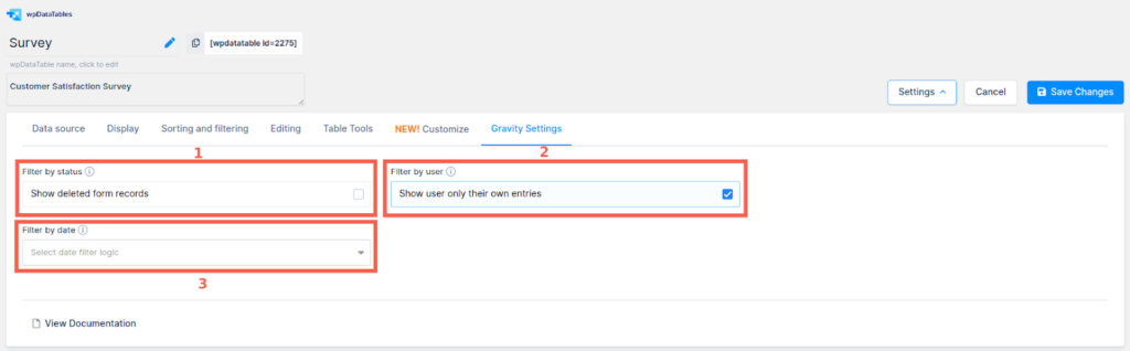 Export and Display Your Gravity Forms Data with wpDataTables