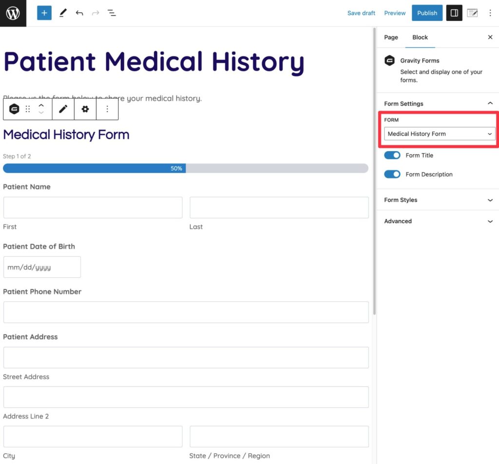 Starter Guide: How to Create a Medical History Form - Gravity Forms