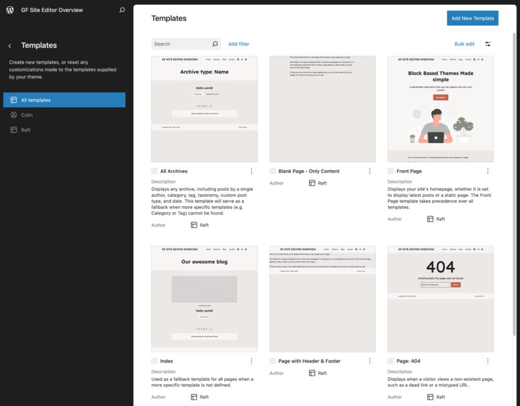 Intro to WordPress Templates and Template Parts in the Site Editor