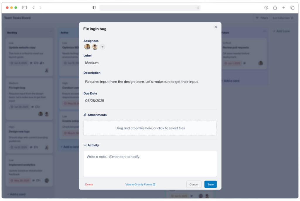 Introducing GravityBoard: The visual project management add-on for ...