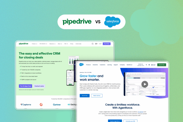 Pipedrive vs Salesforce comparison