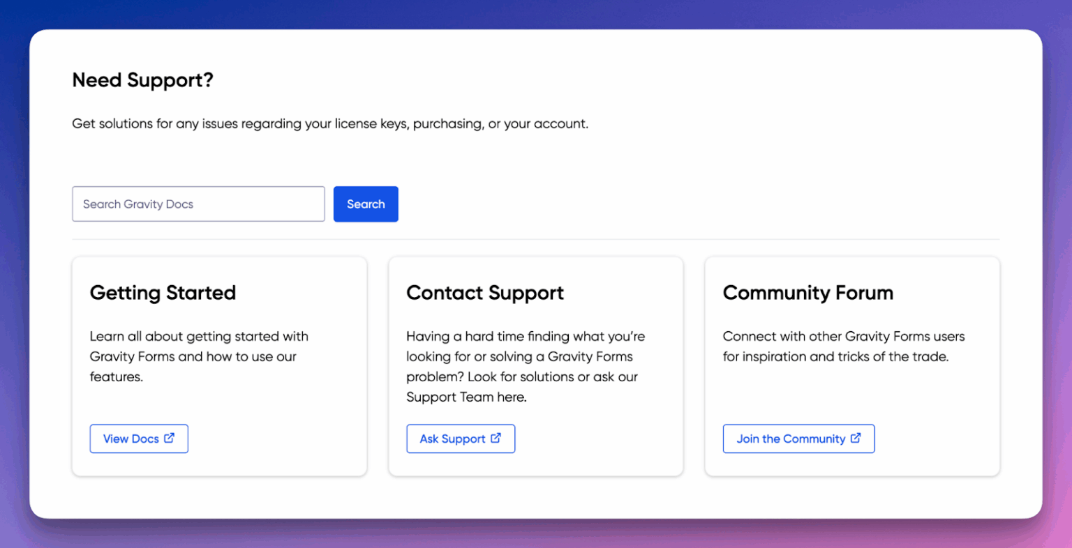 Meet Your New Gravity Forms Account Dashboard - Gravity Forms