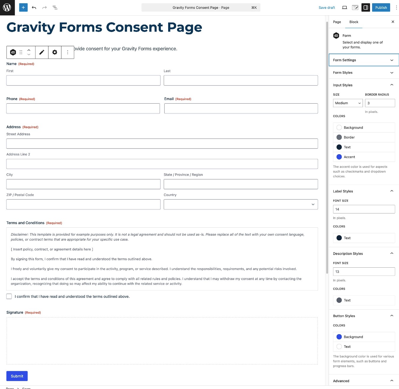 Starter guide: How to add a digital consent form with signature to ...
