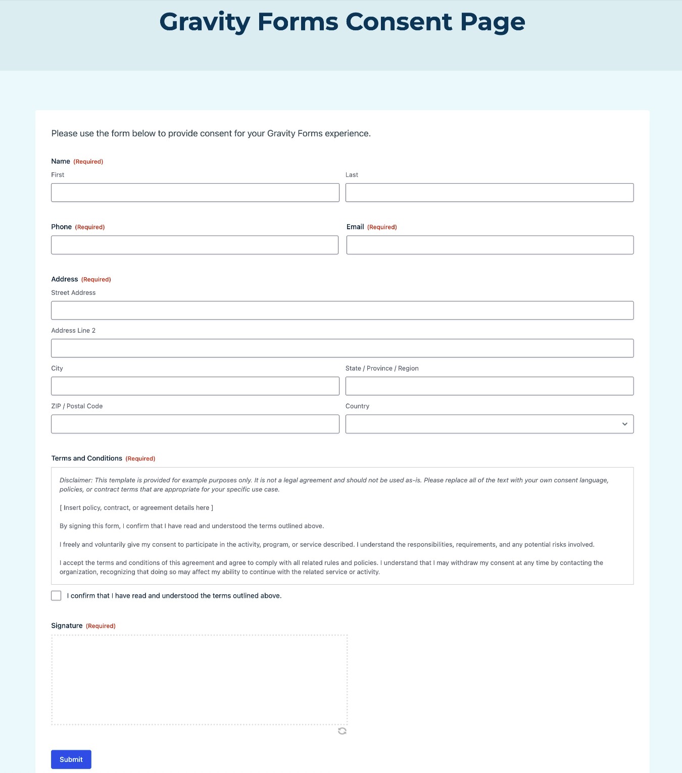 Starter guide: How to add a digital consent form with signature to ...
